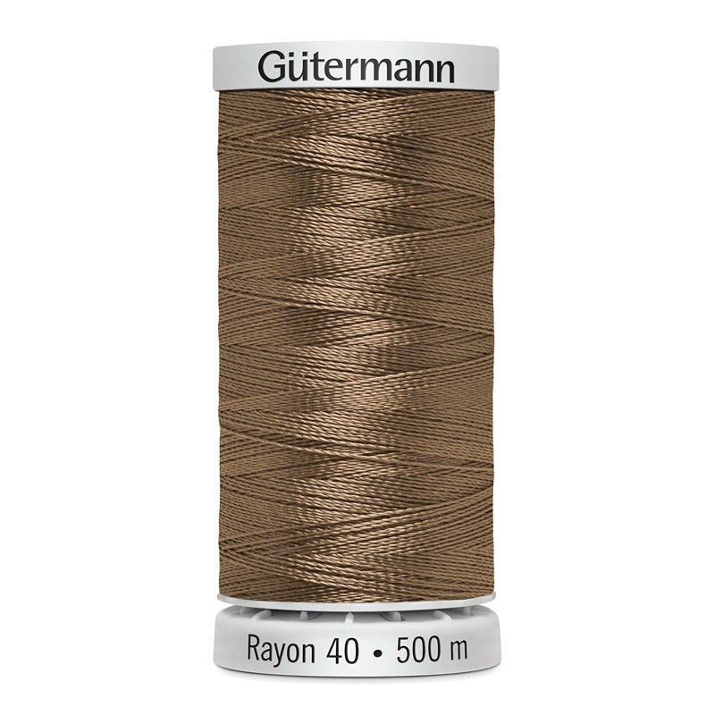 Gütermann - Maskinbroderitråd - Sulky Rayon - Viskose - 500 m - Brun ...