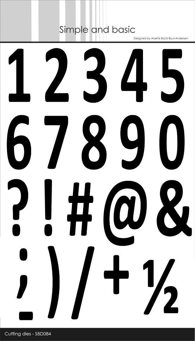 Simple And Basic Die Numbers XXL SBD084 Gavlhuset