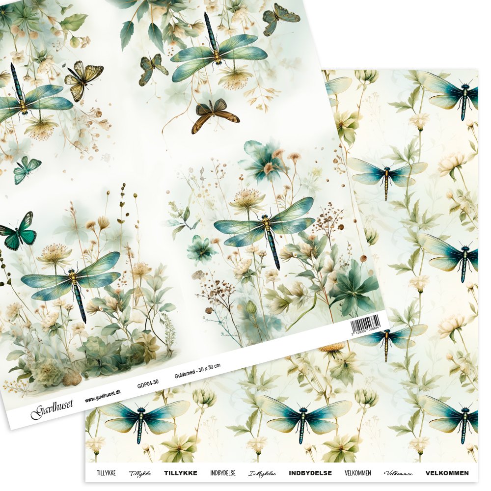 Gavlhusets Design - Papir - Guldsmed - Kort & Scrap - Gavlhuset