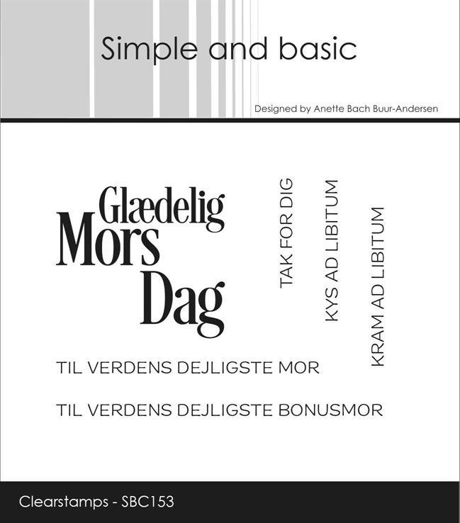 Simple and Basic - Stempel - Danish texts #1 - Kort & Scrap - Gavlhuset