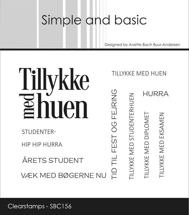 Simple and Basic - Stempel - Danish texts #4 - Kort & Scrap - Gavlhuset