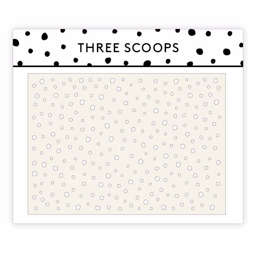 Three Scoops - Stencil - Dots - Kort & Scrap - Gavlhuset