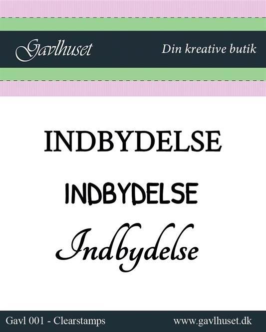 Gavlhusets Design - Stempel - Indbydelse - Gavl501 | Gavlhuset