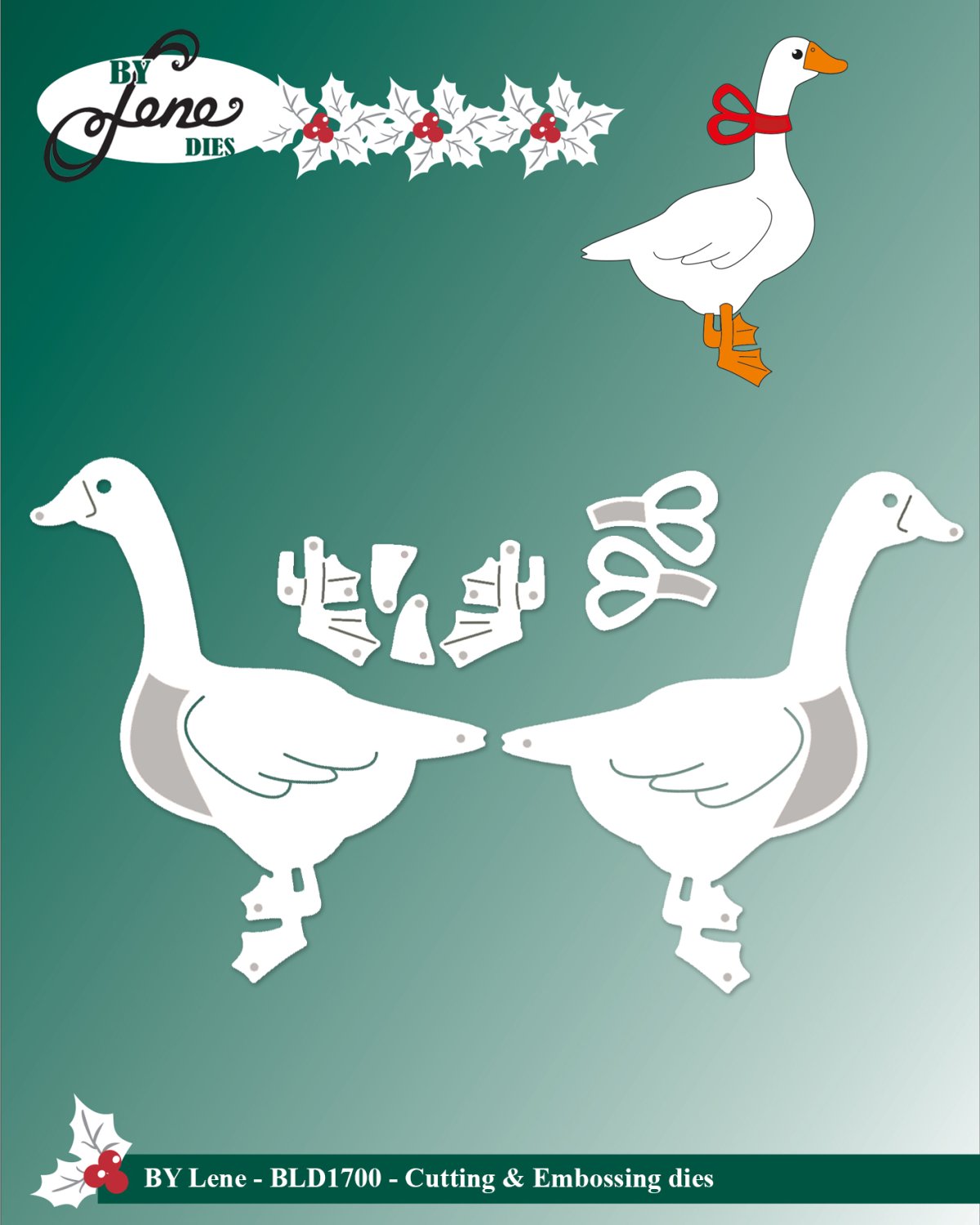 By Lene - Die - Stor Jule And - Kort & Scrap - Gavlhuset