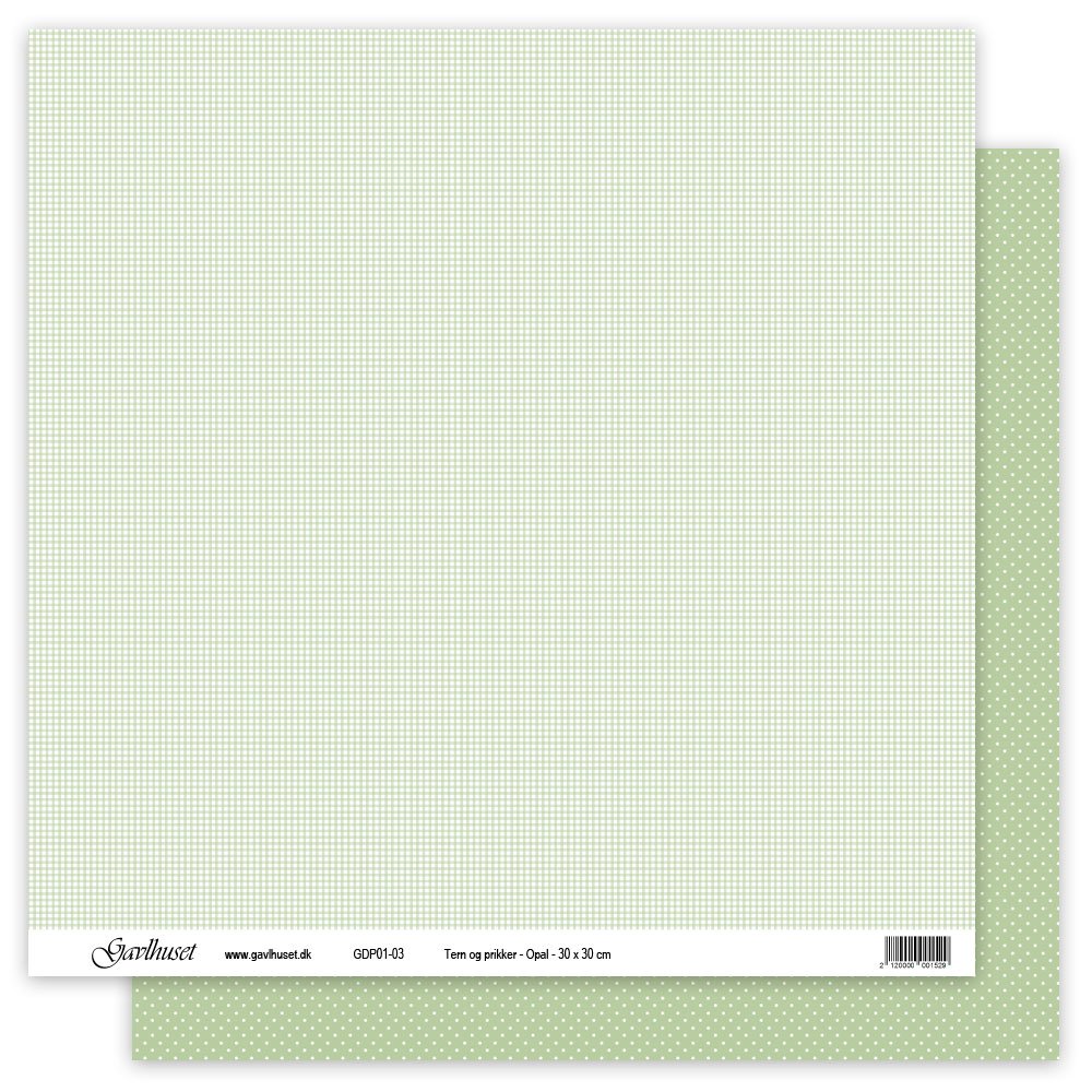 Gavlhusets Design - Papir - Tern og prikker - Opal - Kort & Scrap ...