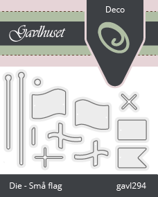 Gavlhusets Design - Die - Små Flag - Kort & Scrap - Gavlhuset