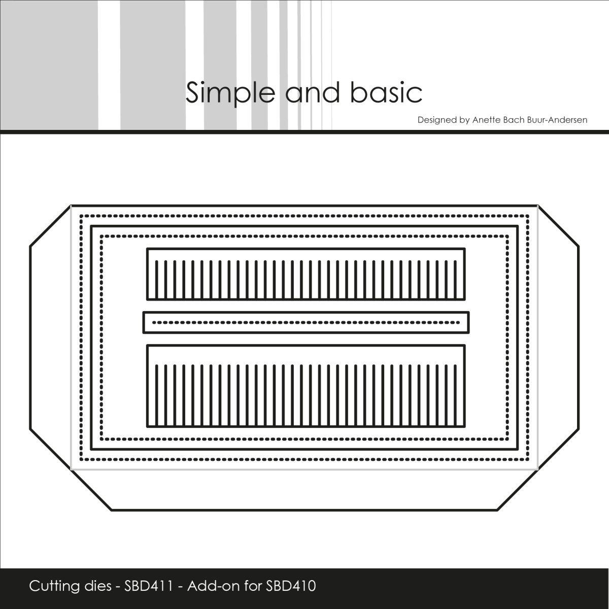 Simple and Basic - Die - Add On Til Taske - Kort & Scrap - Gavlhuset