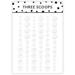 Three Scoops - Enamel Dots - Klar - Kort & Scrap - Gavlhuset