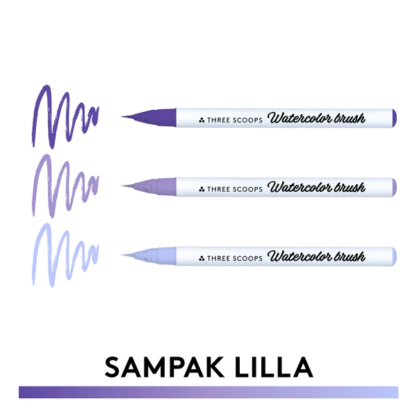 Three Scoops Watercolor Brush - Sampak Lilla - Kort & Scrap - Gavlhuset Three Scoops Watercolor Brush - Sampak Lilla - Kort & Scrap - Gavlhuset
